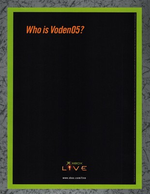 Xbox Live Coming Soon Voden05 Xbox Original 2001 Vintage Print Ad Art ...