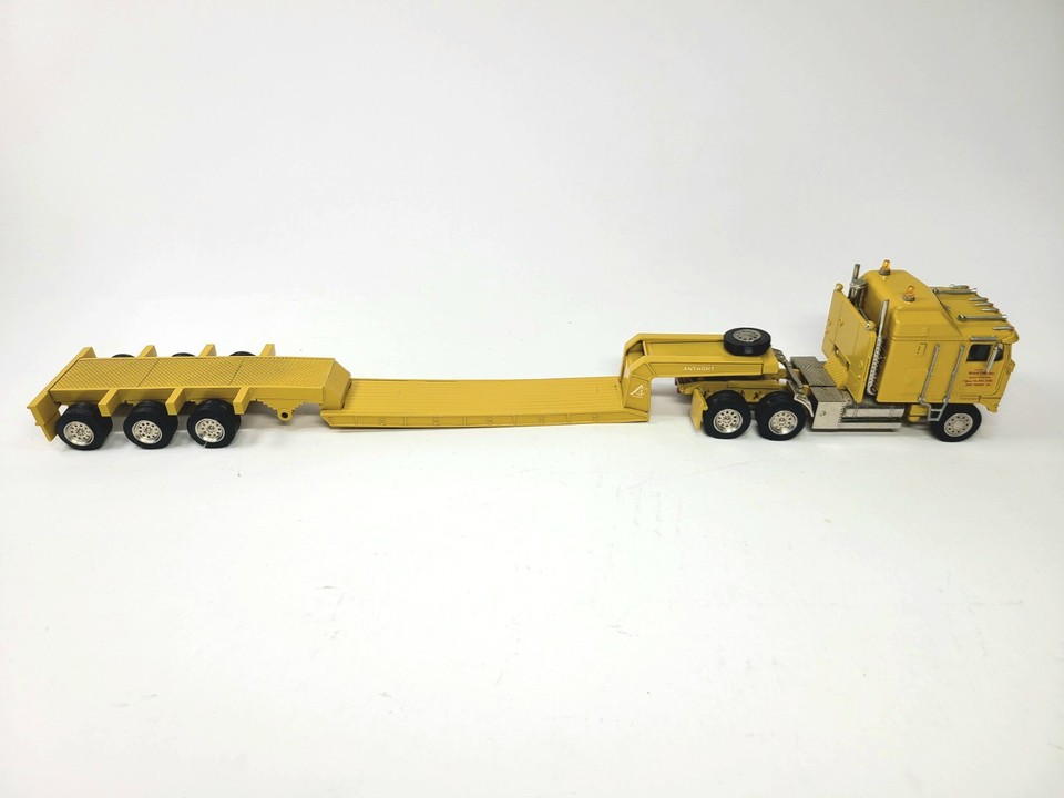 Kenworth K100 6x4 Sleeper with Lowboy Trailer Yellow ASAM Smith 1:48 ...