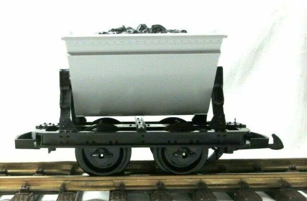 LGB G Scale 41430 Field Railroad Tipple Car Gray With Removable Coal ...