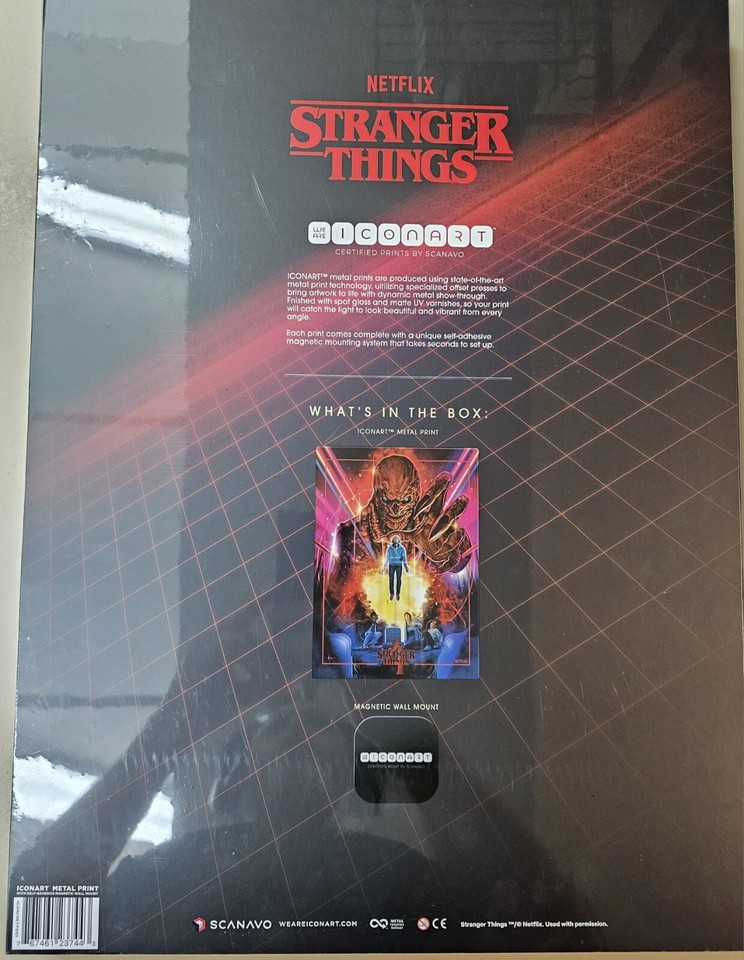 Stranger Things ICONART Metal Print With Magnetic Wall Mount BRAND NEW ...