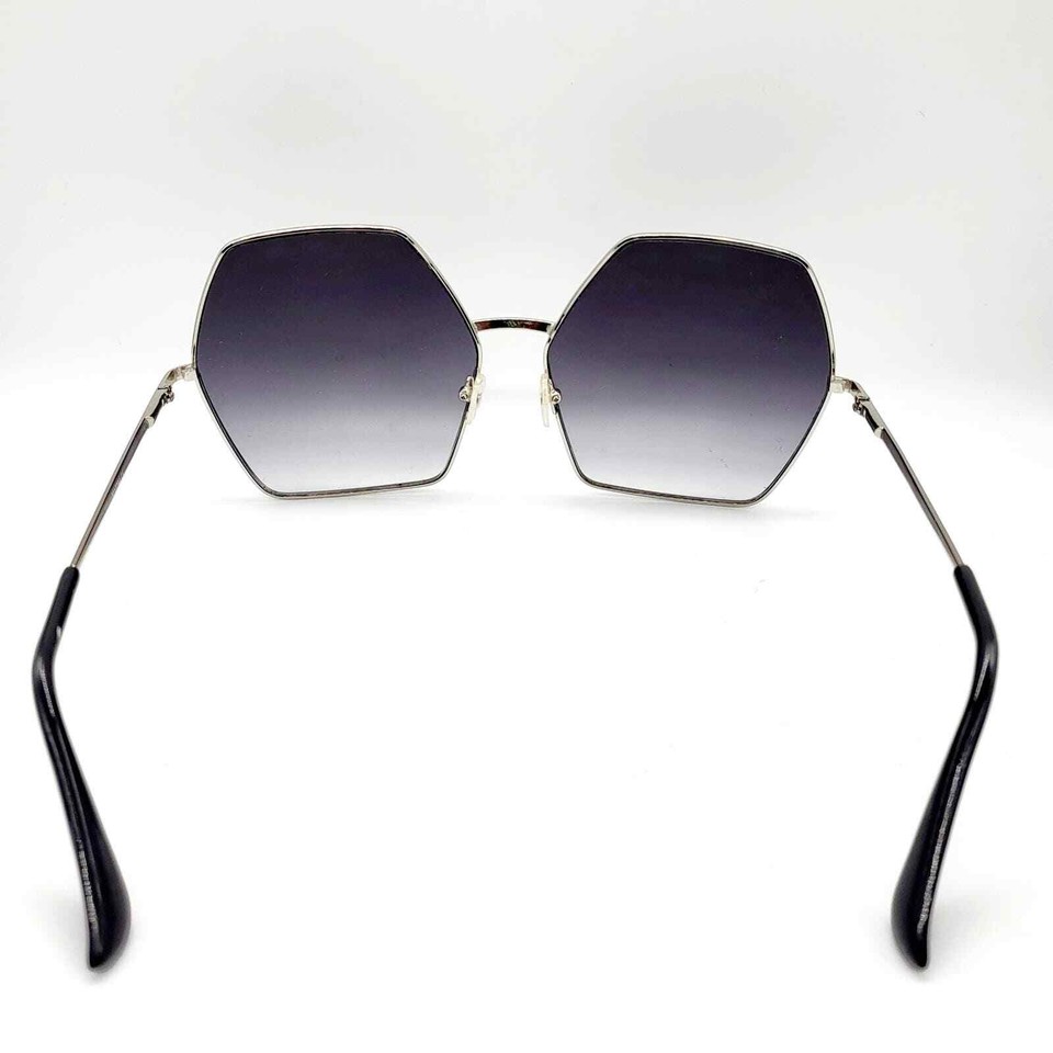 Octagonal Silver Framed Gradient Lenses Sunglasses | eBay