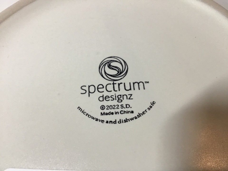 SPECTRUM DESIGNZ THANKSGIVING TURKEY SALAD PLATE 8 INCHES STONEWARE NWT ...
