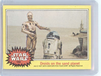 #143 Droids on the Sand Planet | 1977 Topps Star Wars, Series 3 | eBay