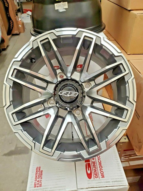 QuadBoss - 608466 - Stryker Wheel, 14x7 - 5+2 Offset - 4/110 - Gunmetal ...