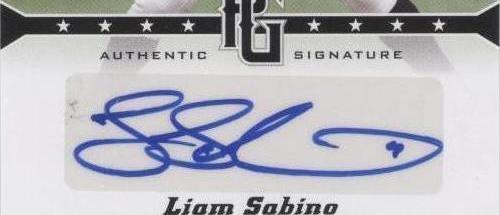2013 Leaf Perfect Game Showcase - Autographs Liam Sabino #A-LS1 (AU, RC ...