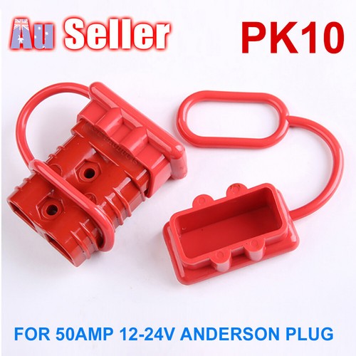 10PCS Dust Cover Anderson Plug Connectors Cap 50 Amp 12-24V Dust Cap ...