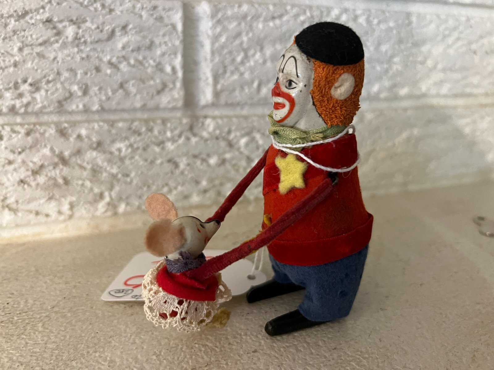 Antique VINTAGE SCHUCO TIN WIND UP CLOWN Hopsa Dancing WITH MOUSE | eBay