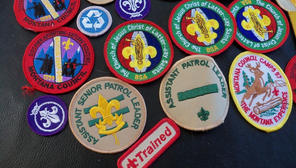 Lot of many BSA patches and Vigilante Council opener, Montana | eBay