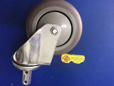 C87 CASTER, 4", ROUND POST LAUNDRY CART WHEEL FOR CARTS | eBay