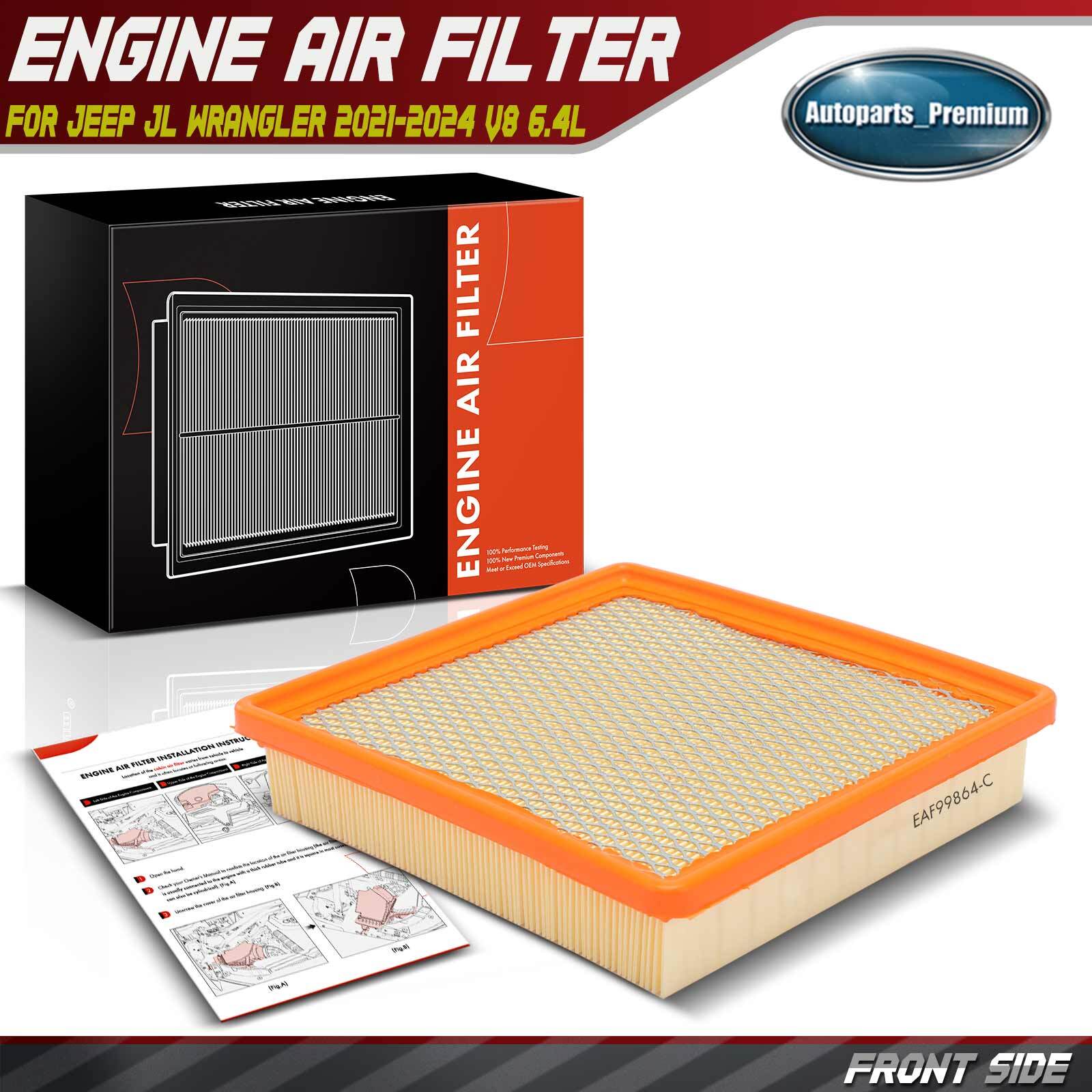 Engine Air Filter for Jeep JL Wrangler 2021 2022 2023 2024 V8 6.4L ...