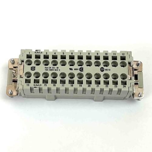 Harting Han 24 ES-M Steckverbinder Stifteinsatz 24-polig 09330242616 ...