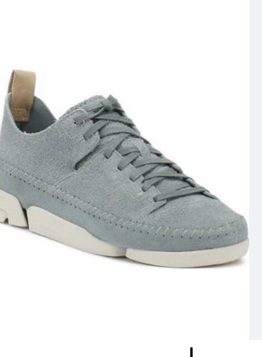 Clarks Ladies Originals Flex light blue Suede Trainers Sneaker Sz UK 3. ...