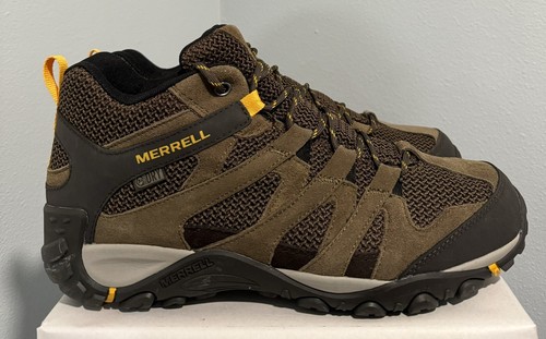 Merrell Men's Alverstone Mid Waterproof Hiking Boots Stone Size 12 ...