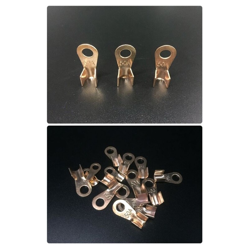 Strong & Reliable Wire Connectors Copper Rings 10/30A 20A 40A 50A Cable ...