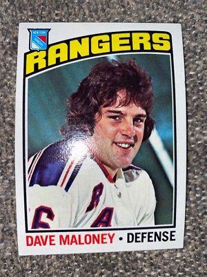1976-77 Topps Hockey Card #181 Dave Maloney, New York Rangers | eBay