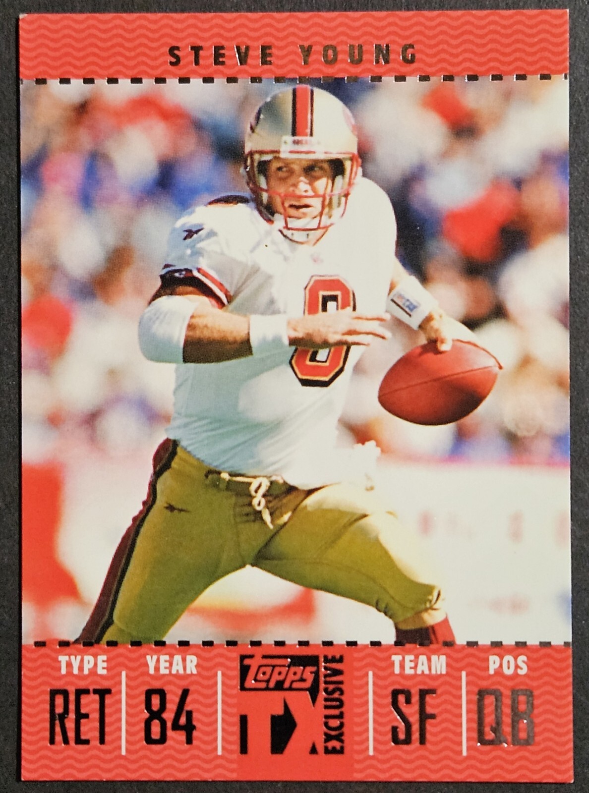 2007 Topps TX Exclusive #205 Steve Young San Francisco 49ers /1099 HOF ...
