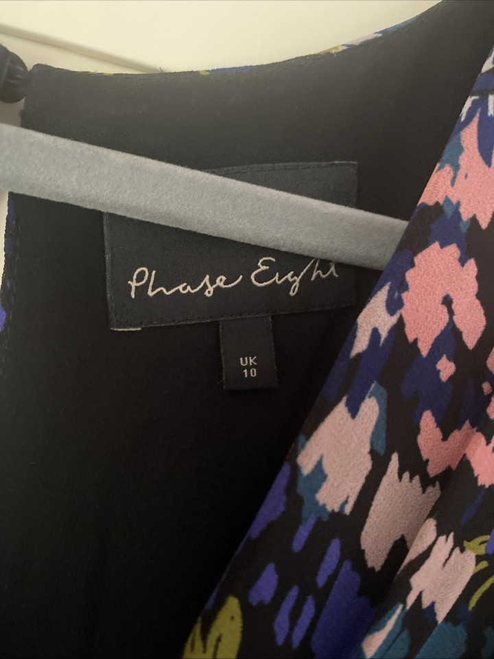 Phase Eight Women’s Long Sleeved Print Dress Size 10 Excellent ...