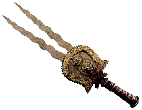 ANTIQUE RARE ROYAL ENGLISH BRITISH COLONIAL FLAG POLE STANDARD SPEAR ...