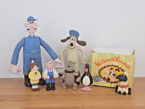 Wallace And Gromit rare vintage figures bundle Wallace (B Pose) movable ...