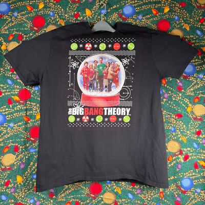 Big Bang Theory TV Show Mens 2XLT Christmas T-Shirt Sheldon Cooper ...