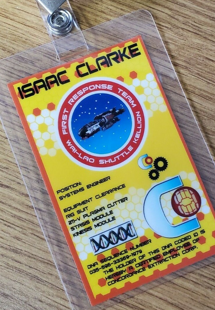Dead Espace Identification Badge-Planet Cracker Starship Ishimura Isaac ...