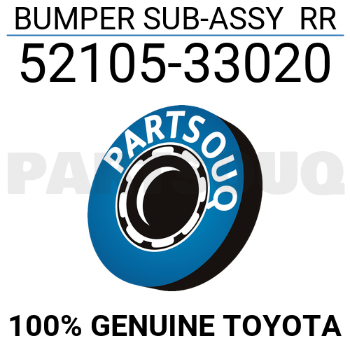 5210533020 Genuine Toyota BUMPER SUB-ASSY RR 52105-33020 | eBay
