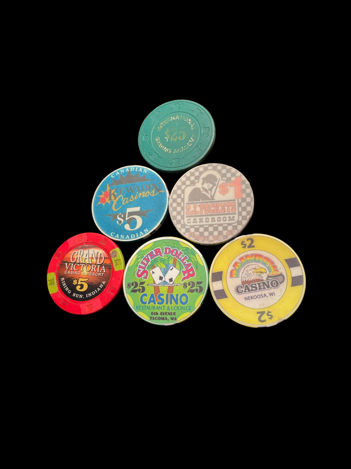 RAINBOW CASINO Gaming Chip w/bonus chips. PRIDE MONTH | eBay