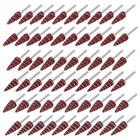 60pcs Cone Shape Abrasive Flap Wheel 1/8" Shank for Deburring Sanding ...