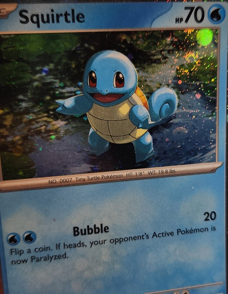 Pokémon TCG Squirtle 151 SVP048 Cosmos Holo Promo w Swirl NM/M (C) | eBay