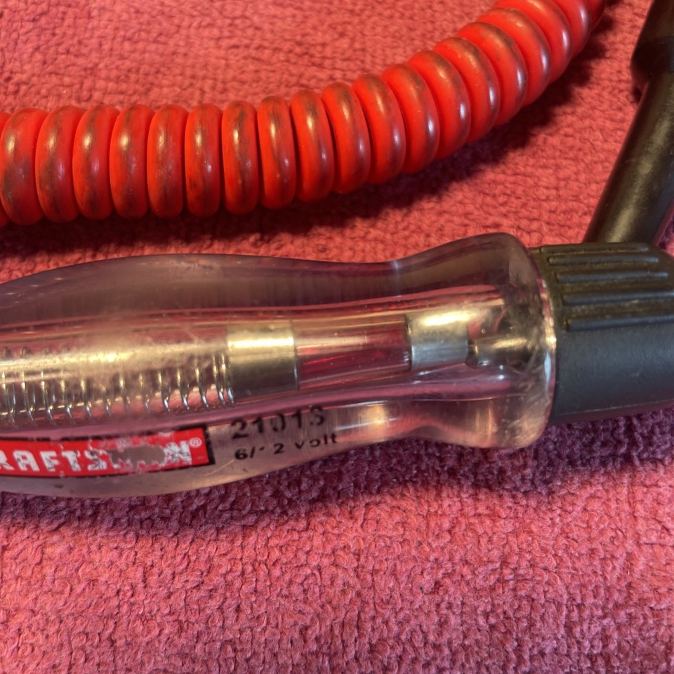 Craftsman RED test light circuit tester 21013 6V 12V 24V | eBay