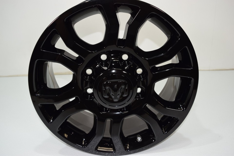 18" Dodge Ram 2500 3500 GLOSS Black wheels rims Factory OEM 2476 2020 ...