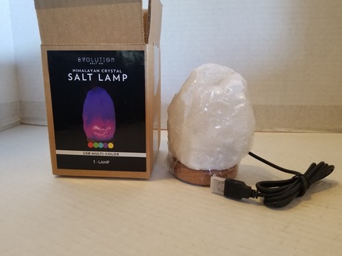 Evolution Himalayan Natural Salt USB Lamp Multi Color Changing (1 LB ...