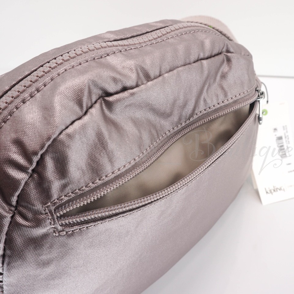 NWT Kipling K70120 Stelma Crossbody Small Bag Purse Polyamide Hazelnut ...