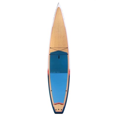 Level Six FOURTEEN Touring SUP Board Rigid Fiberglass Wood Stand Up ...