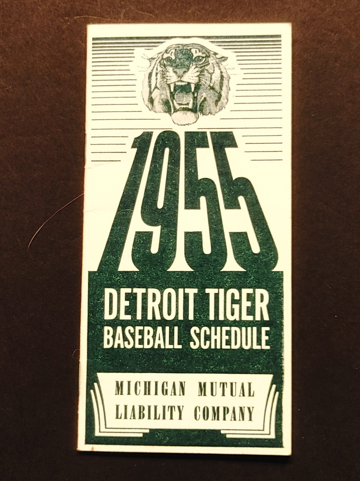 RARE 1955 DETROIT TIGERS BASEBALL POCKET SCHEDULE | eBay