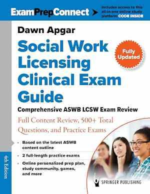 Social Work Licensing Clinical - Paperback, by Apgar Dawn Ph.D. - Very ...