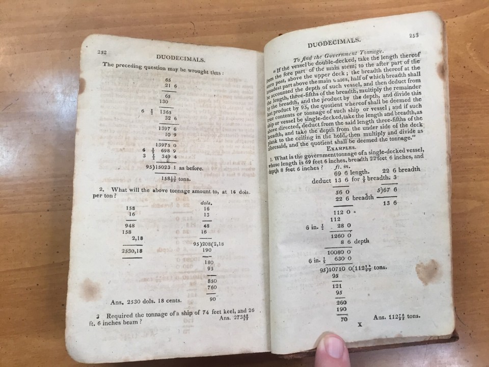 1814 System Mercantile Arithmetic Math Newburyport Michael Walsh ...