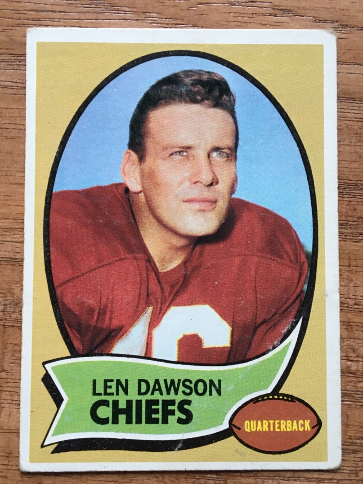 1970 TOPPS FOOTBALL LEN DAWSON CARD No.1 Kansas City Chiefs Quarterback ...