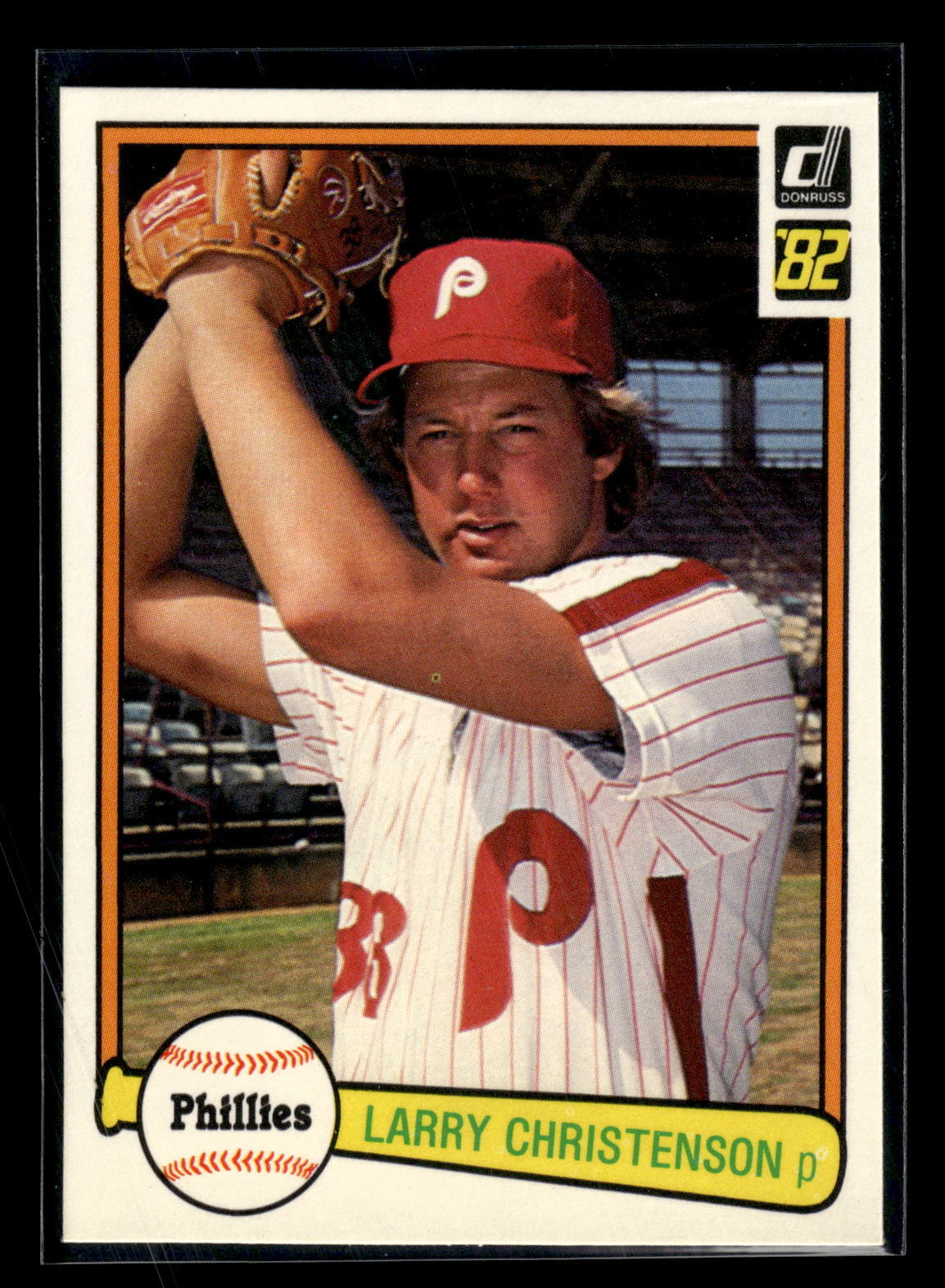 1982 Donruss Baseball #219 Larry Christenson "Set Break" Mint Phillies ...