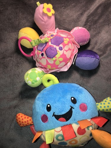 Lot Of 2 Turtle Mirror Bouncy Infant Baby Interactive Developmental ...