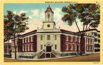 Linen Postcard Municipal Building Peekskill NY The Ruben Pub Co. | eBay