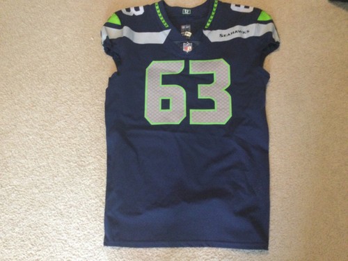 Jared Hocker 2021 Seattle Seahawks Game Used Home jersey w/ COA | eBay