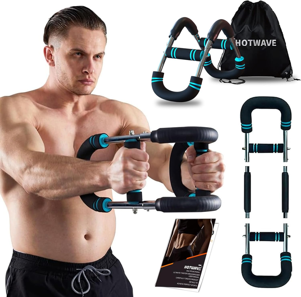 Twister Arm Exerciser,Adjustable Spring Workout Bar, Forearm Triceps ...