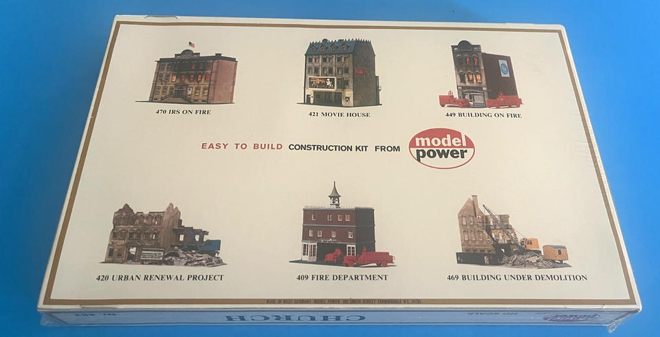 MODEL POWER HO SCALE CHURCH CONSTRUCTION KIT # 482 | eBay