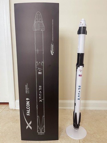 SpaceX Falcon 9 Crew Dragon Flying Model Rocket 1:100 Scale | eBay