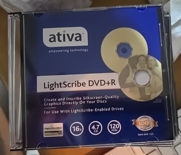 Ativa LightScribe DVD+R 4.7GB 16x 120min 4-Pack New 735854040055| eBay