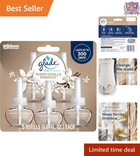 Sheer Vanilla Embrace PlugIns Air Freshener Refills - 5 Pack, Long ...