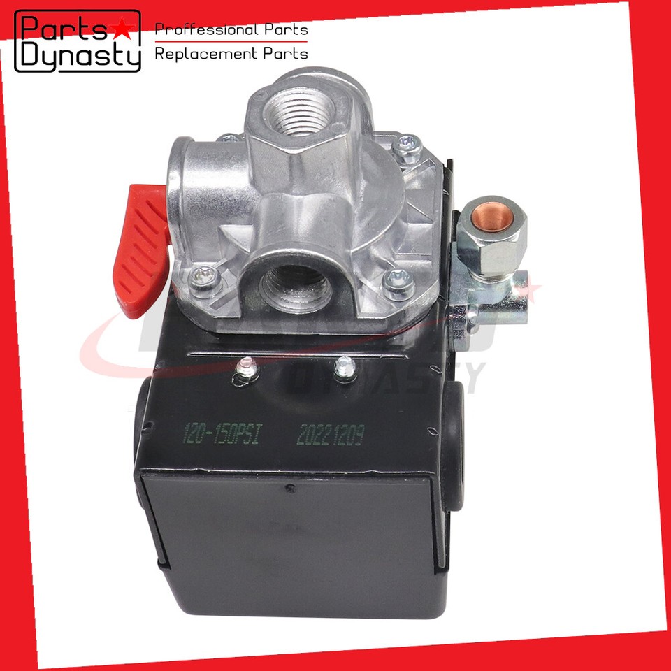 Pressure Switch Z-D26612 Fit Porter Cable 150/120 PSI D26612 4 Port 120 ...