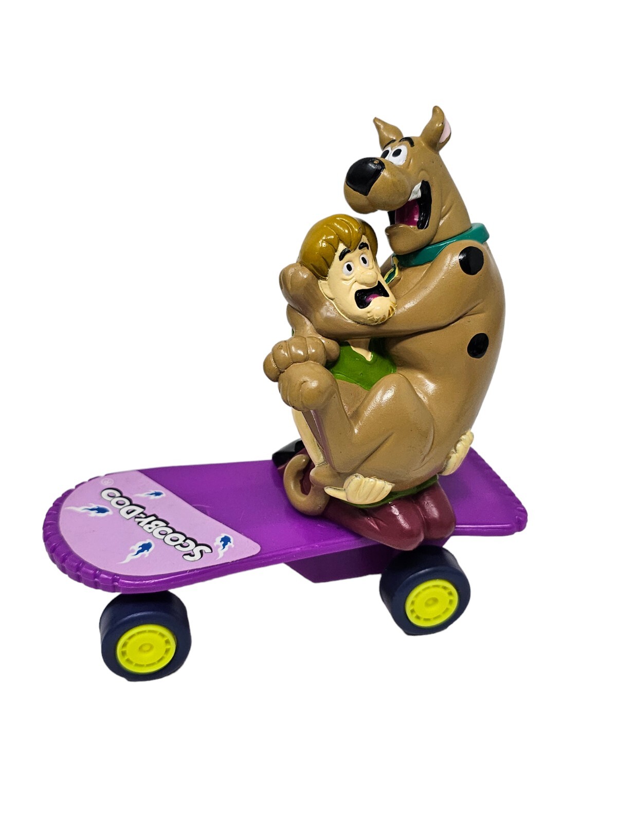 Vintage Warner Bros Scooby Doo & Shaggy on a Pull Back Skateboard 1996 ...