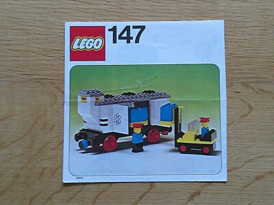 LEGO 147 - Kühlwagon Kühlwagen Zug - Alte Bauanleitung Aufbauanleitung ...